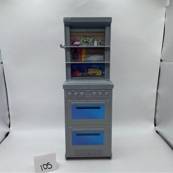 Barbie | Toys | 22 Barbie Dreamhouse Dollhouse Grill Oven Buffet Stove ...